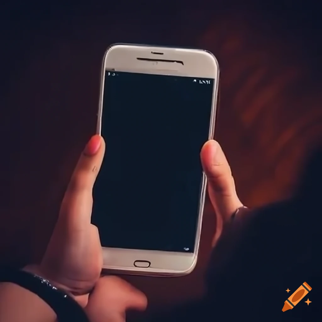 Phone screen on a video call