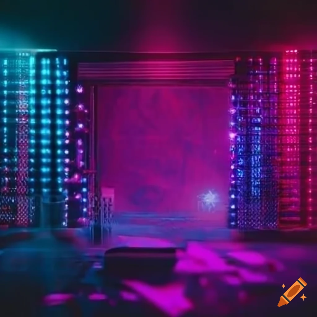 Kpop led background on Craiyon