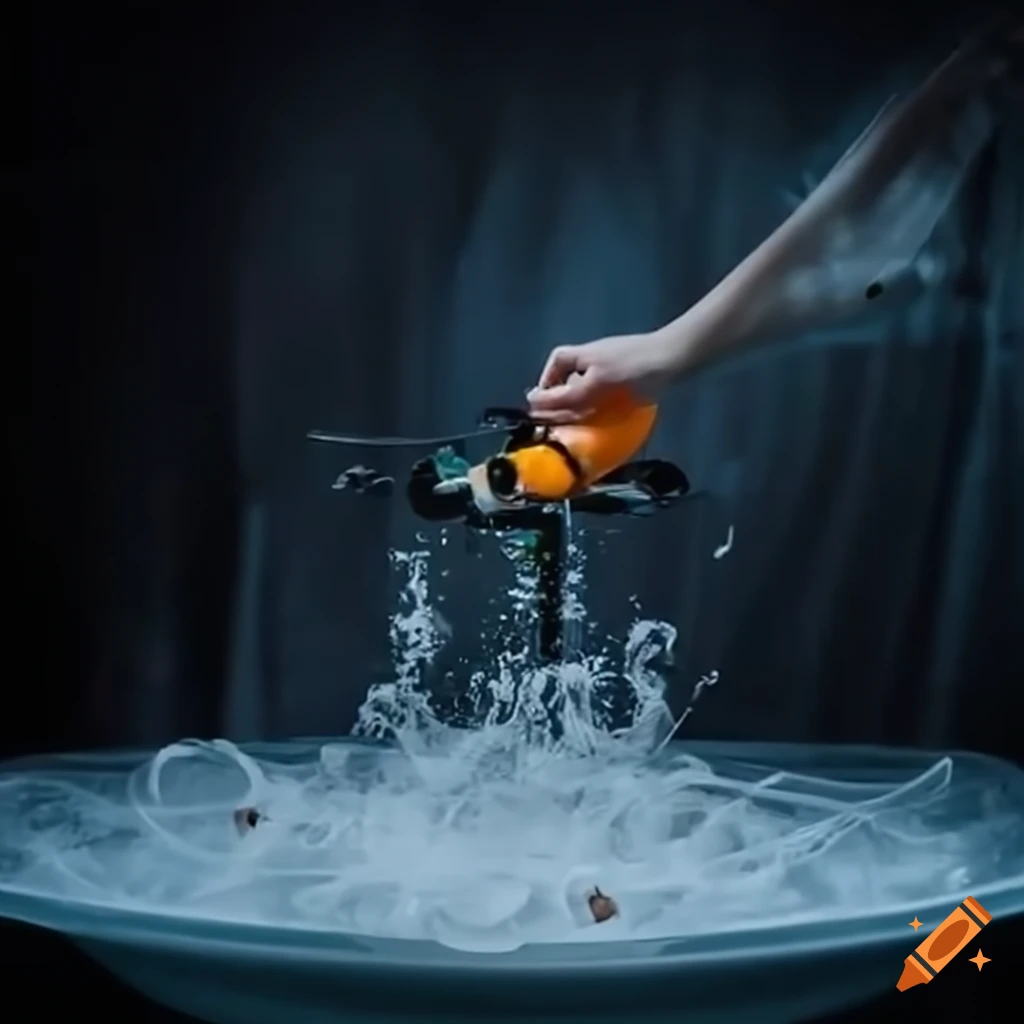 Children building floating robots in a master class on Craiyon