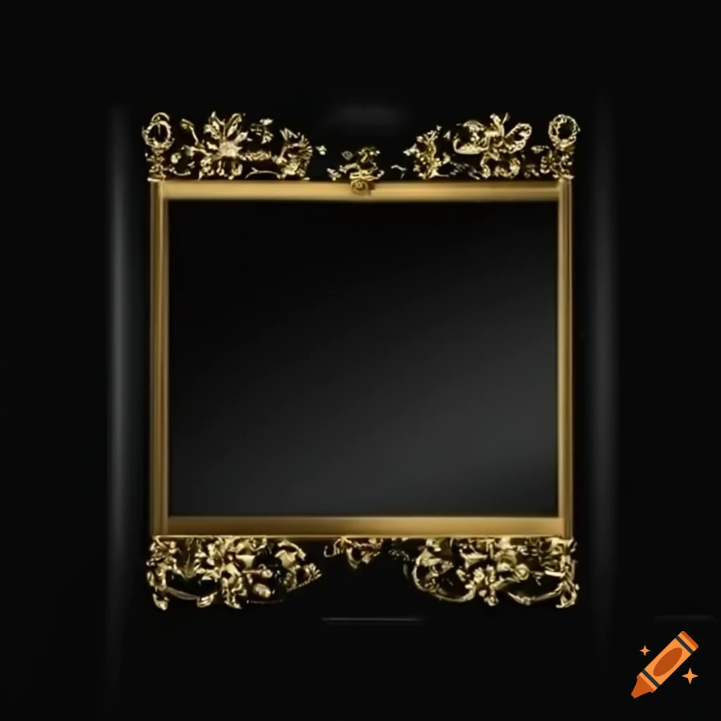 Elegant webcam overlay with gold design