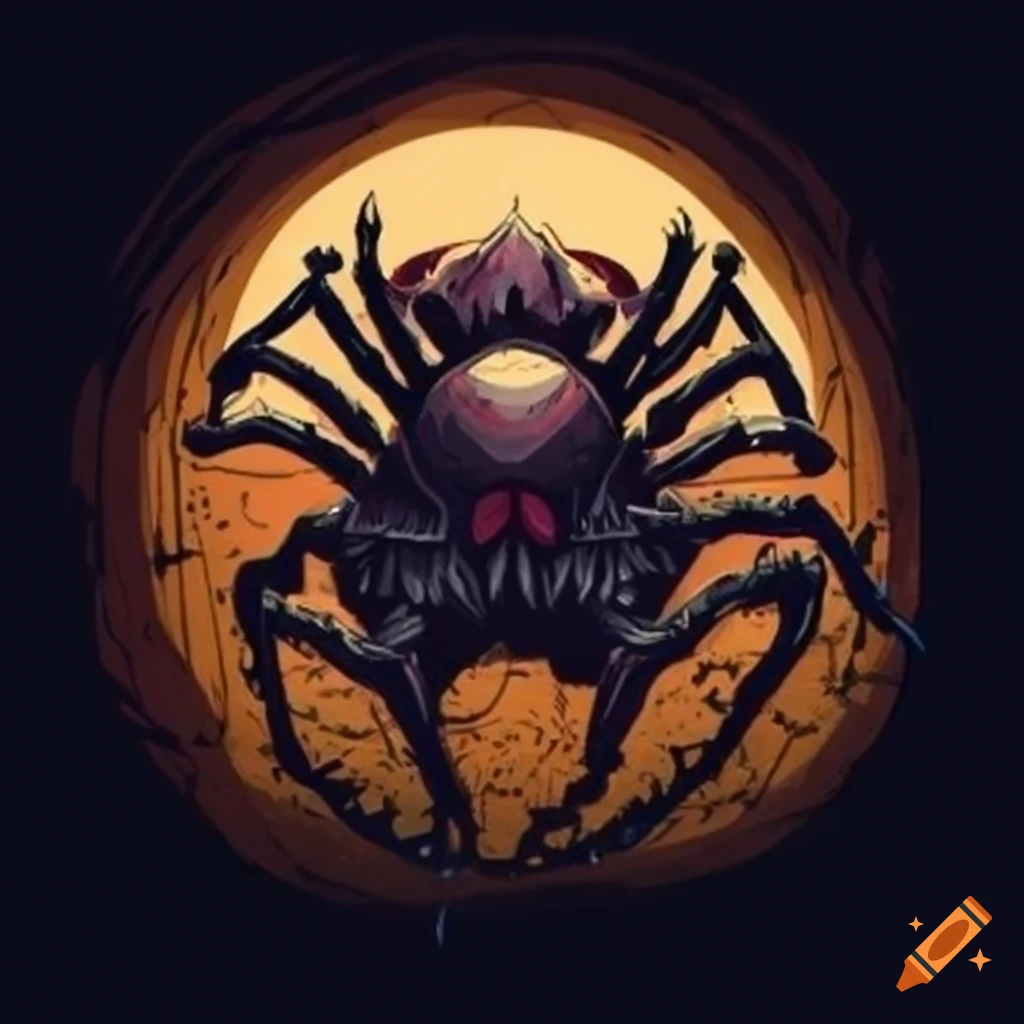Vampire spider illustration by Ben Templesmith on Craiyon