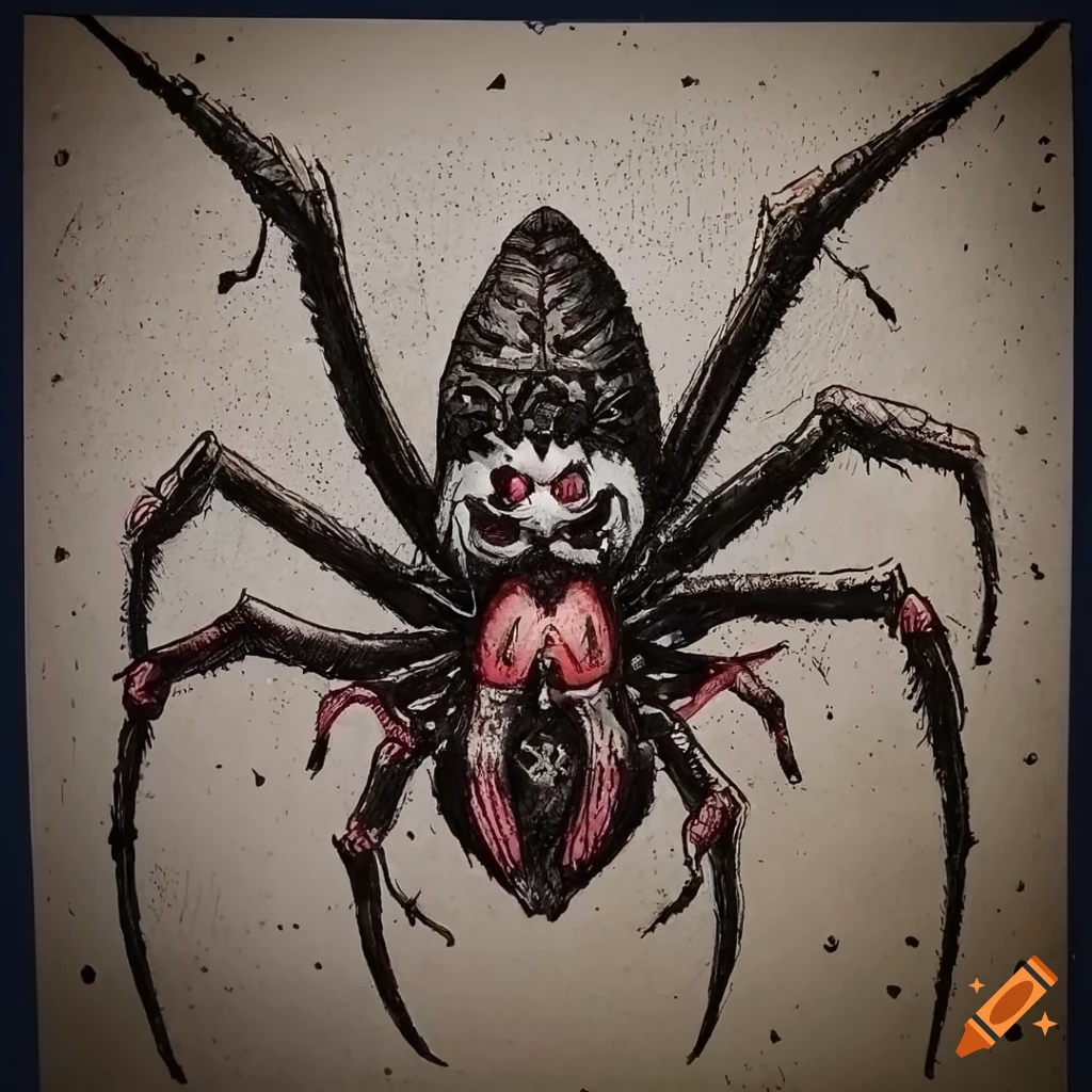 Vampire spider illustration by ben templesmith