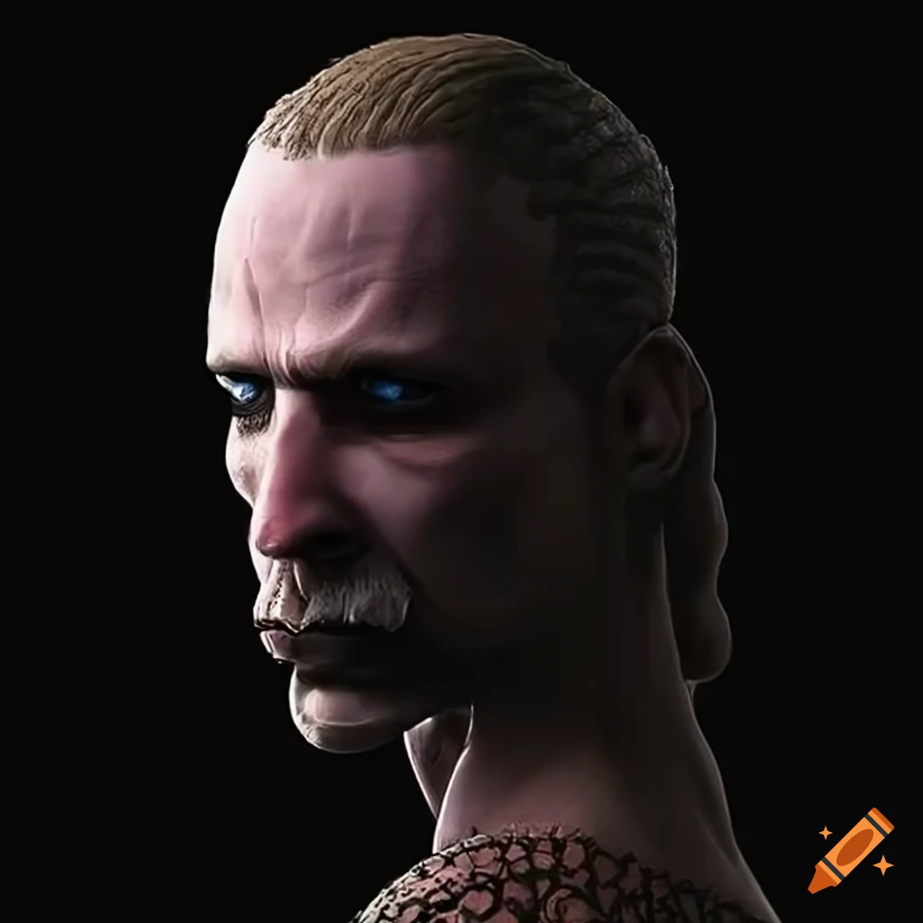 Artwork of a menacing character on Craiyon