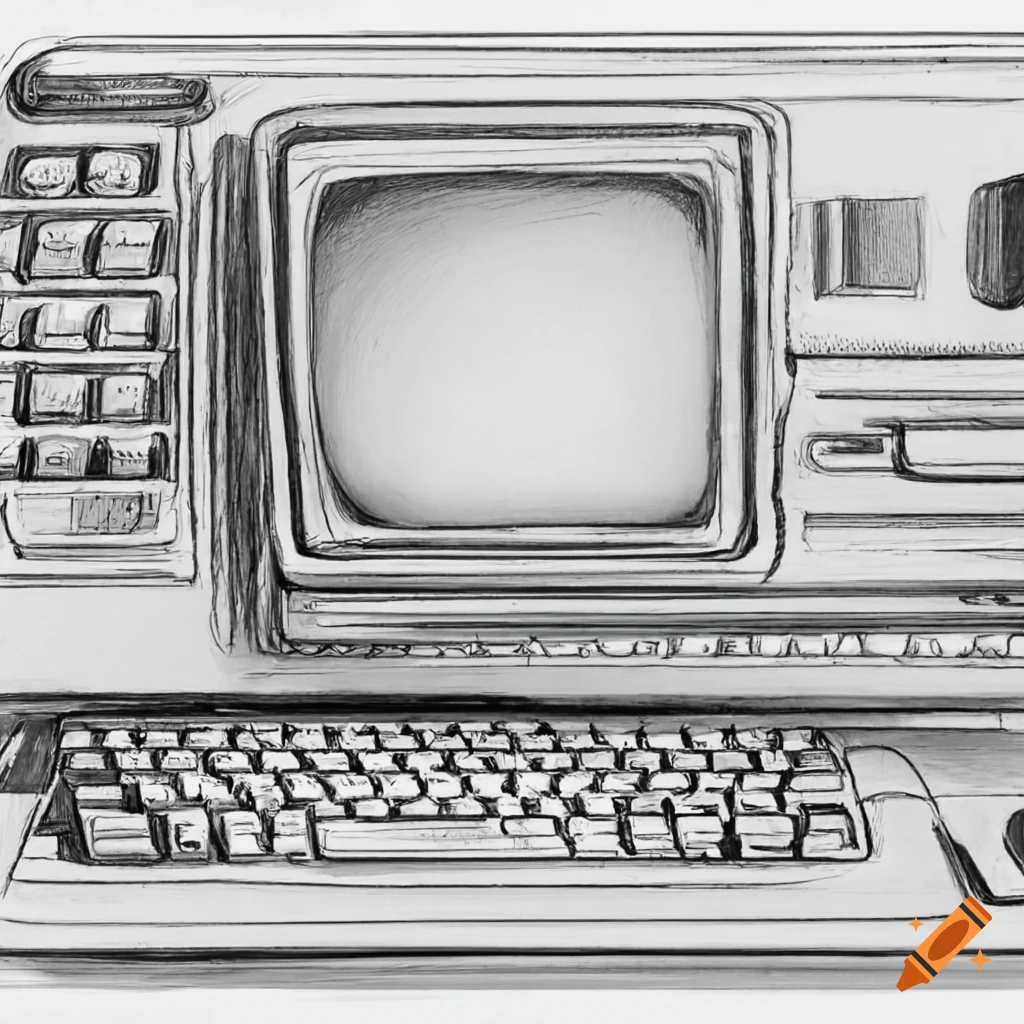 Computer workstation on Craiyon