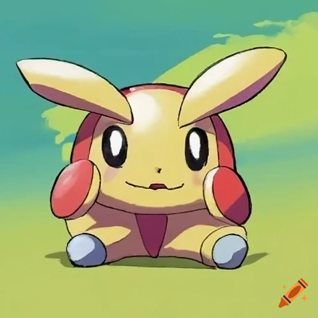 Ken sugimori's illustration of a light-type pokémon on Craiyon