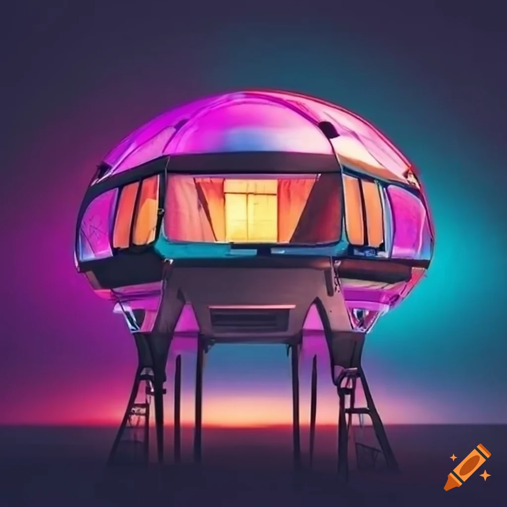 Tesla cyberhouse - hexagonal and futuristic tiny home on Craiyon