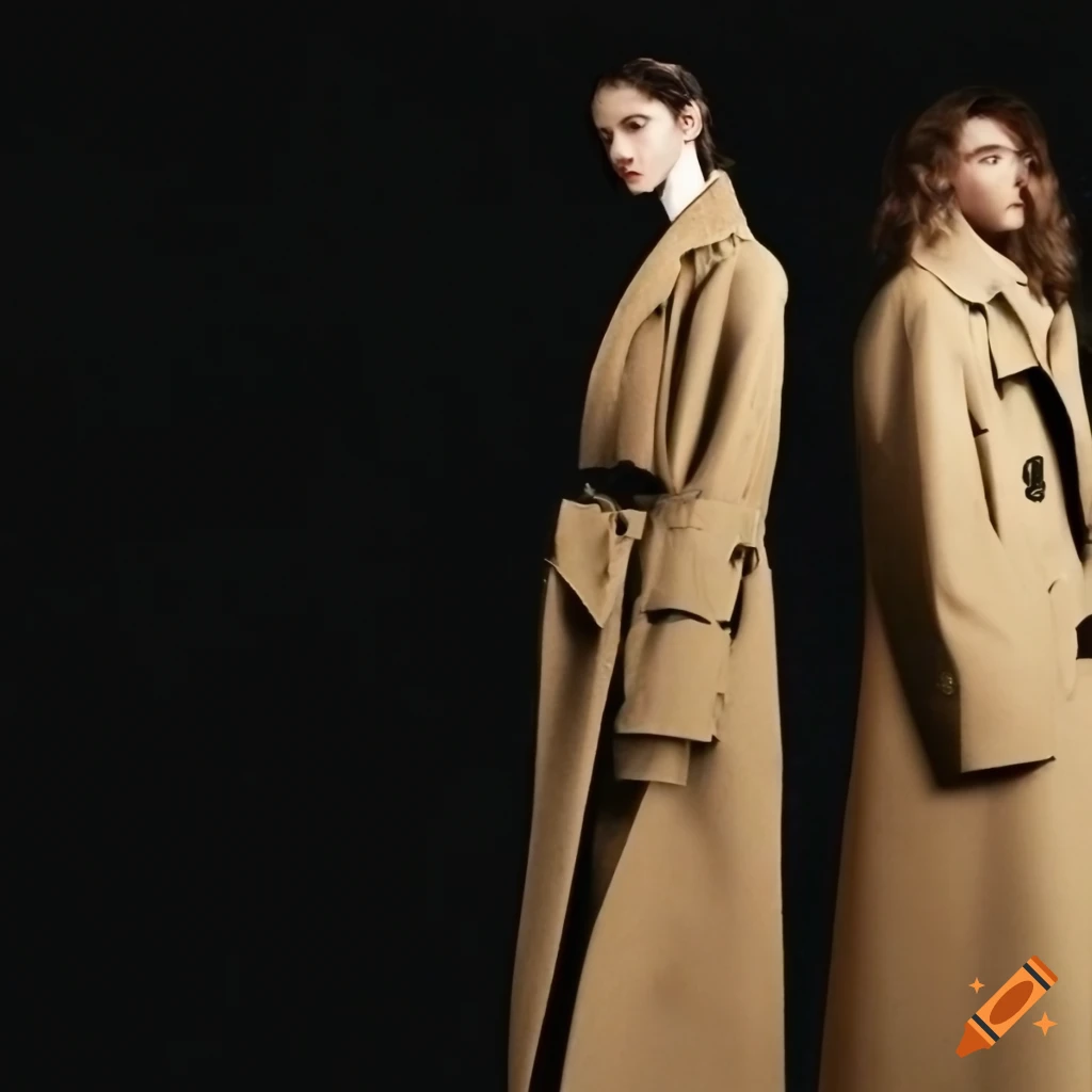 Collage of trench coats