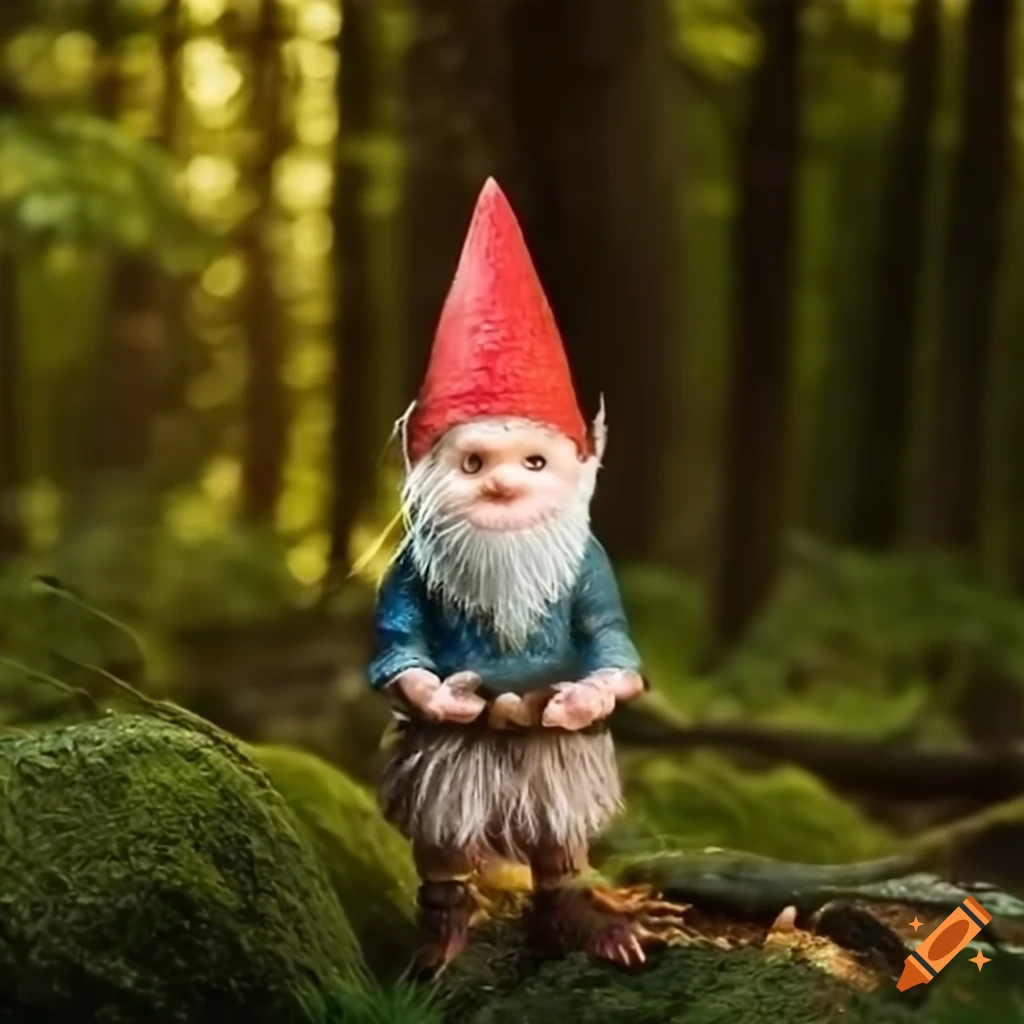 Forest of crystal gnomes on Craiyon