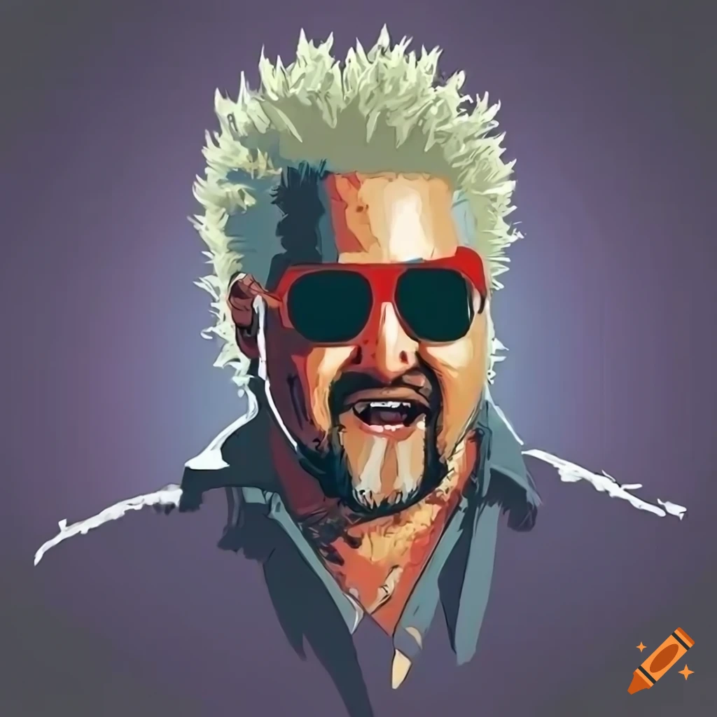 Digital art of guy fieri in a zombie apocalypse on Craiyon