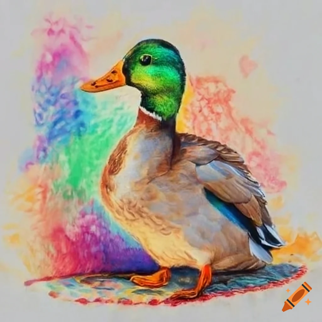 Duck watercolor and ink sketch in the style of carl larsson on Craiyon