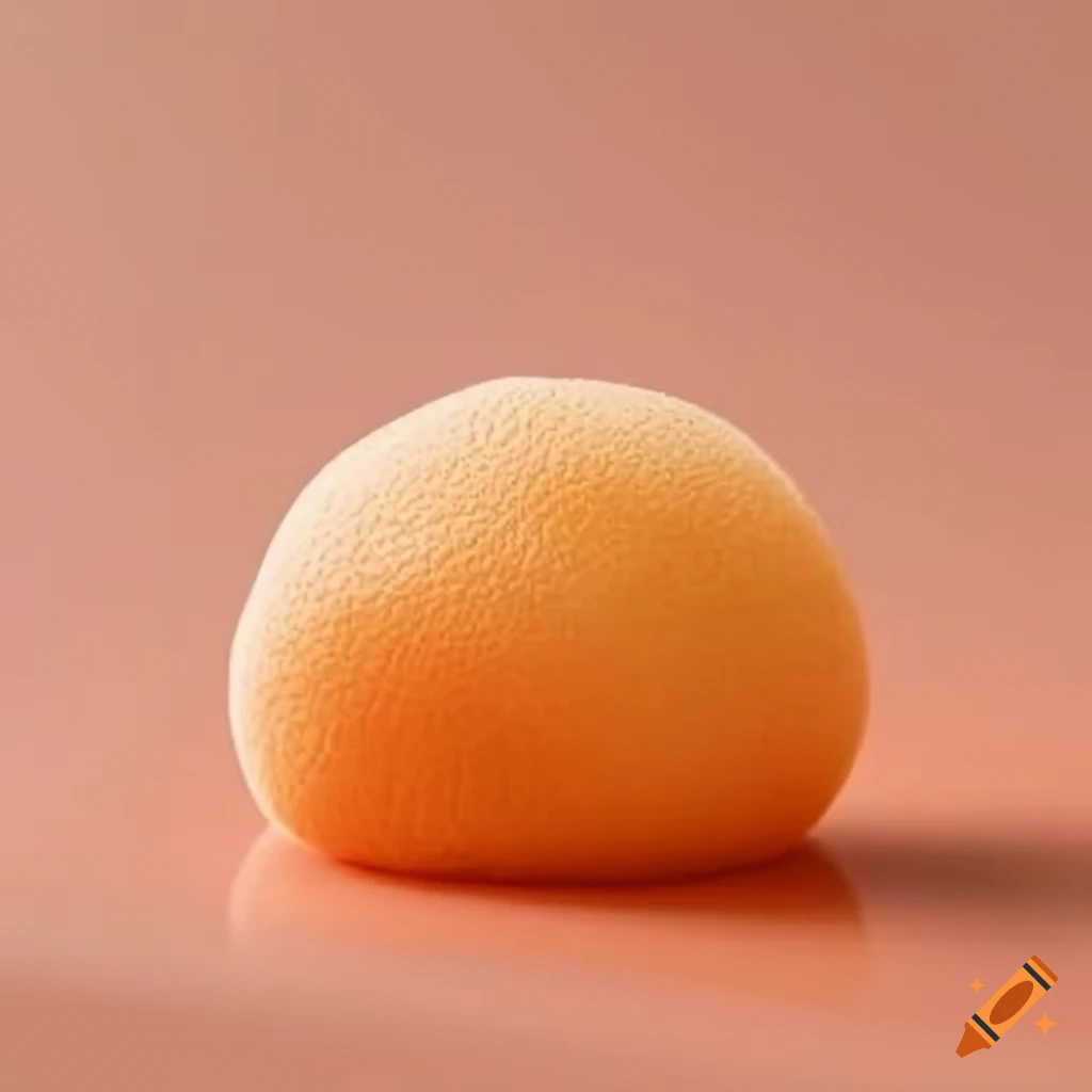 Orange mochi on transparent background on Craiyon