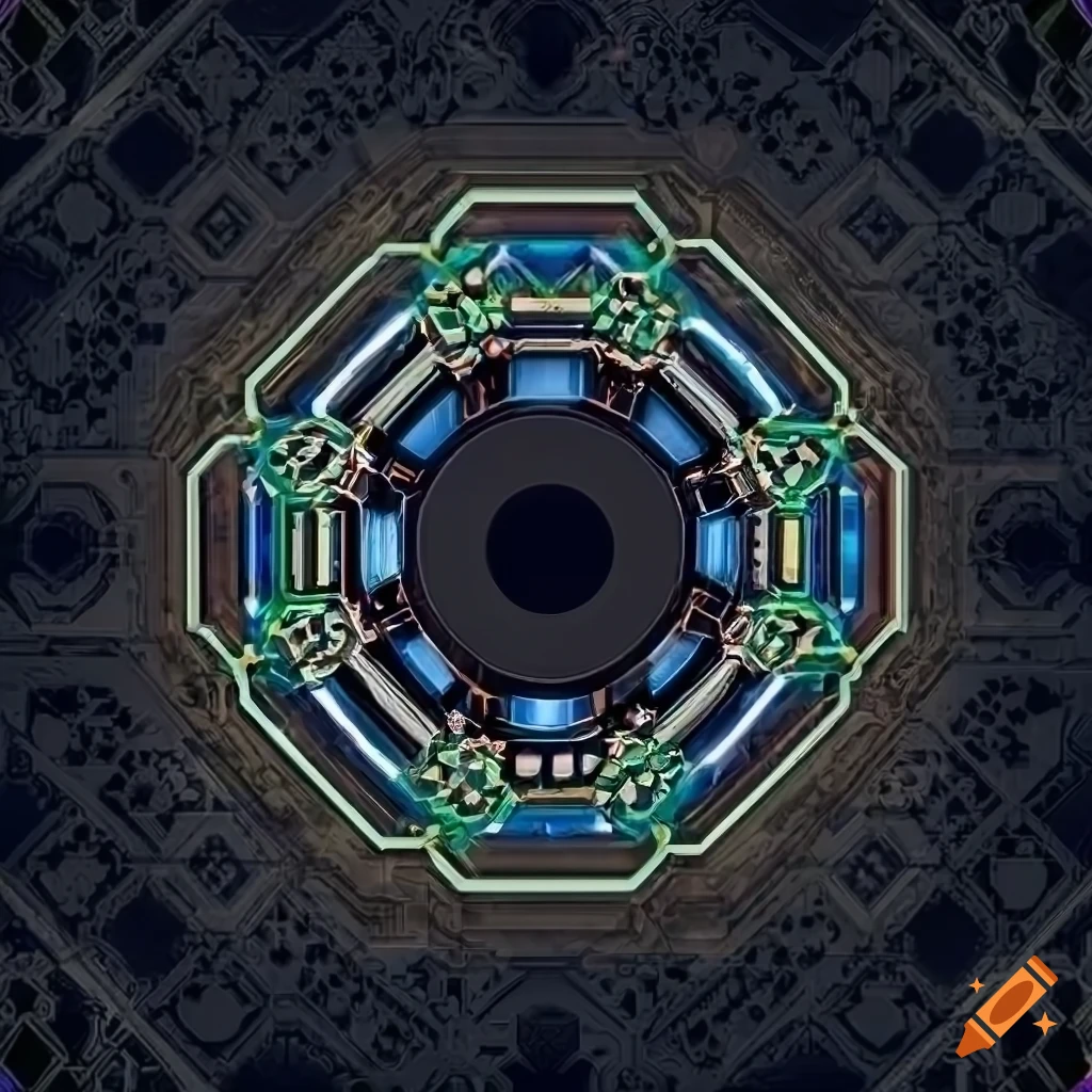 Unique hexagonal gear icon