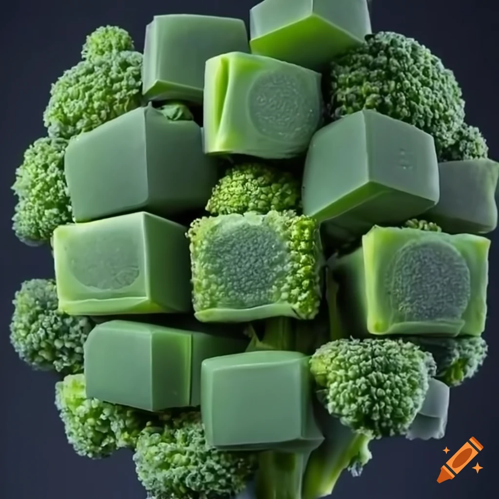 Delicious broccoli cube