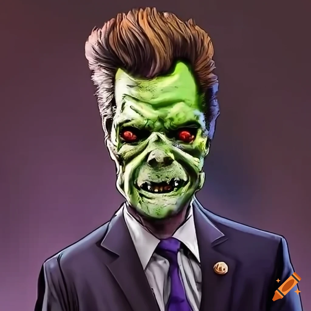 Satirical depiction of a zombie version of matt gaetz