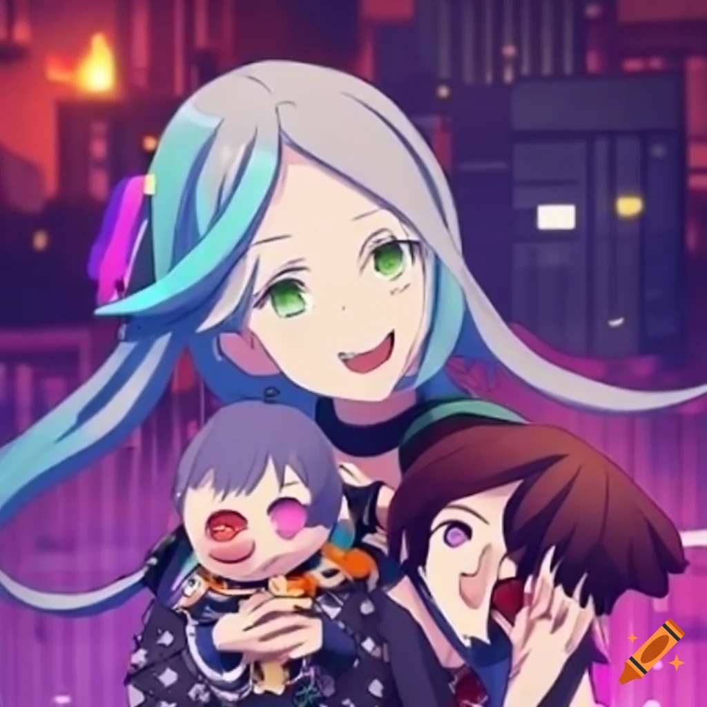 Project sekai characters on Craiyon