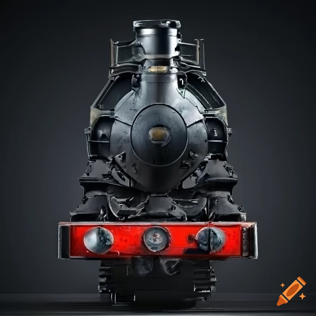 Miniature steam train diorama in a unique setting with tunnel and ...