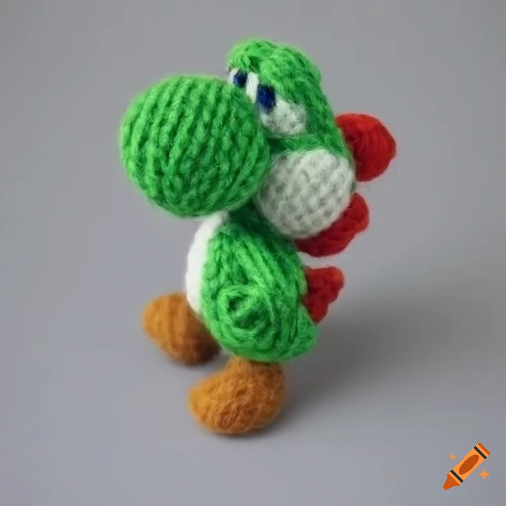 Pixel art of Wool Yoshi on Craiyon