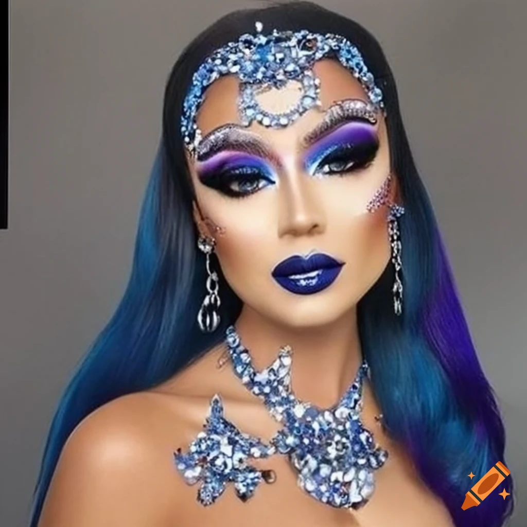 Detailed and enchanting makeup art on Craiyon