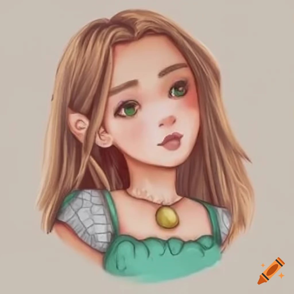 Illustration of harvest moon character ann