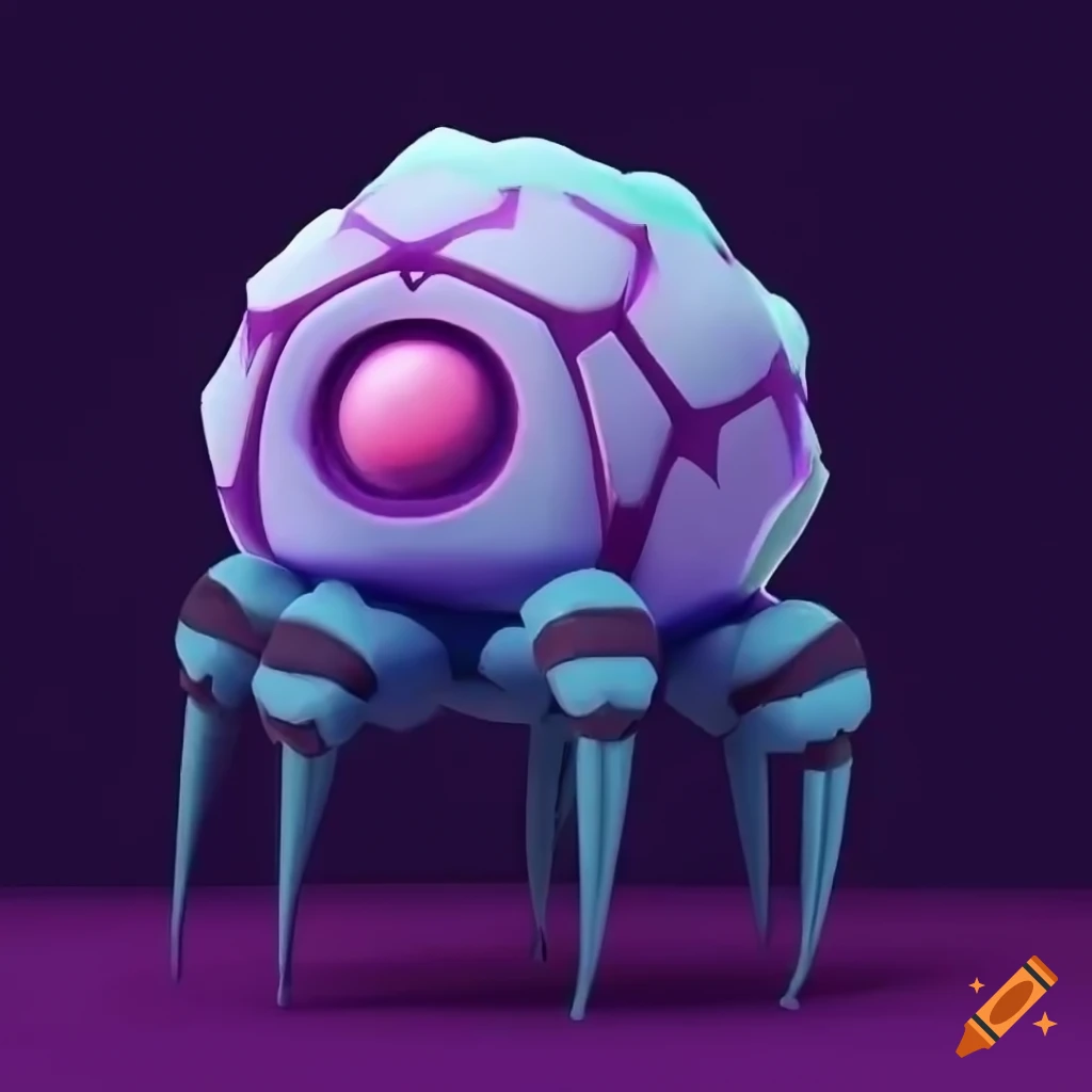 Small gelatinous ooze with purple mage in d&d setting on Craiyon