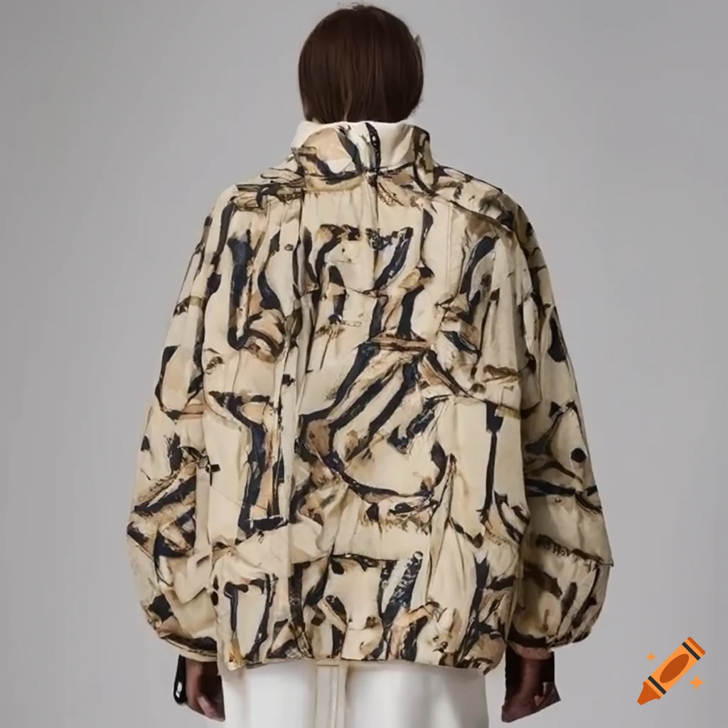 Badly ripped puffer jacket on Craiyon