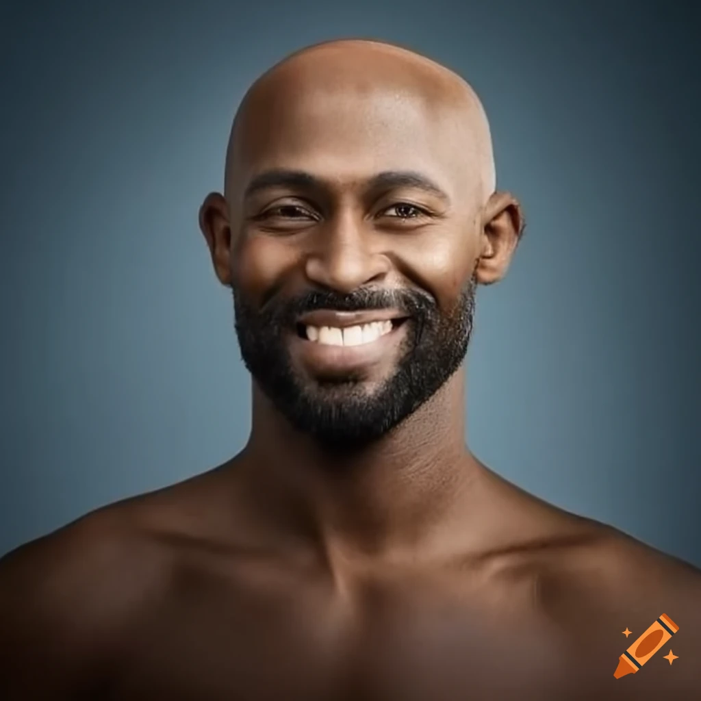 Portrait of a bald man