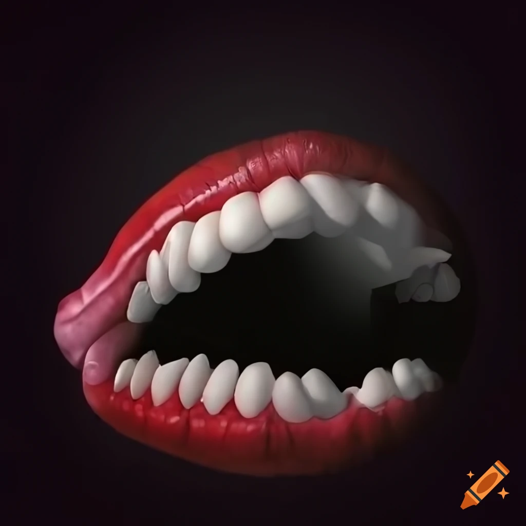 Pink and yellow neon lips in artistic display on Craiyon