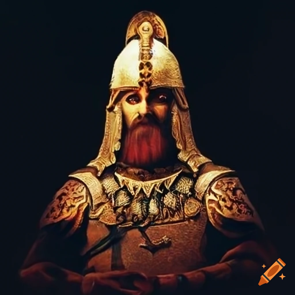 Portrait of a Scythian king on Craiyon