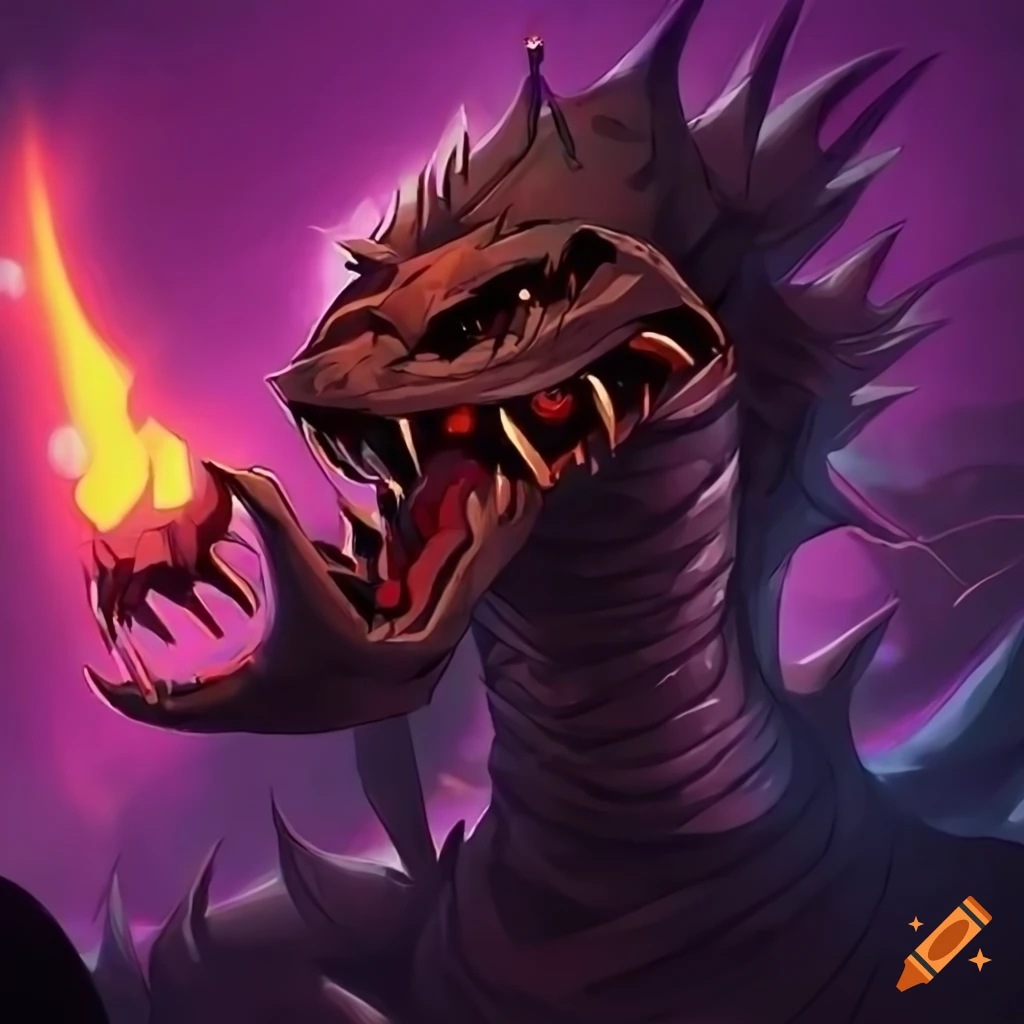 Godzilla depicted as a simpson character on Craiyon