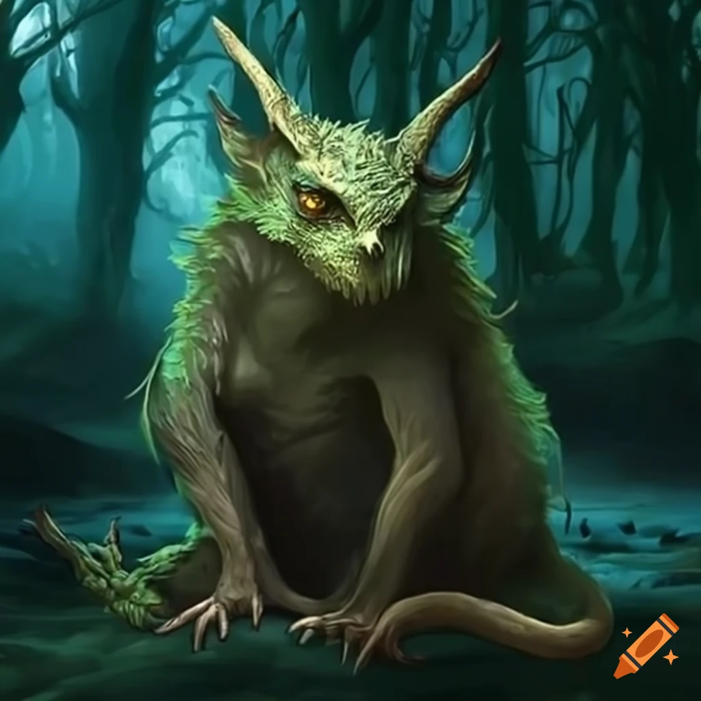 Image of a tree-like mythical creature on Craiyon