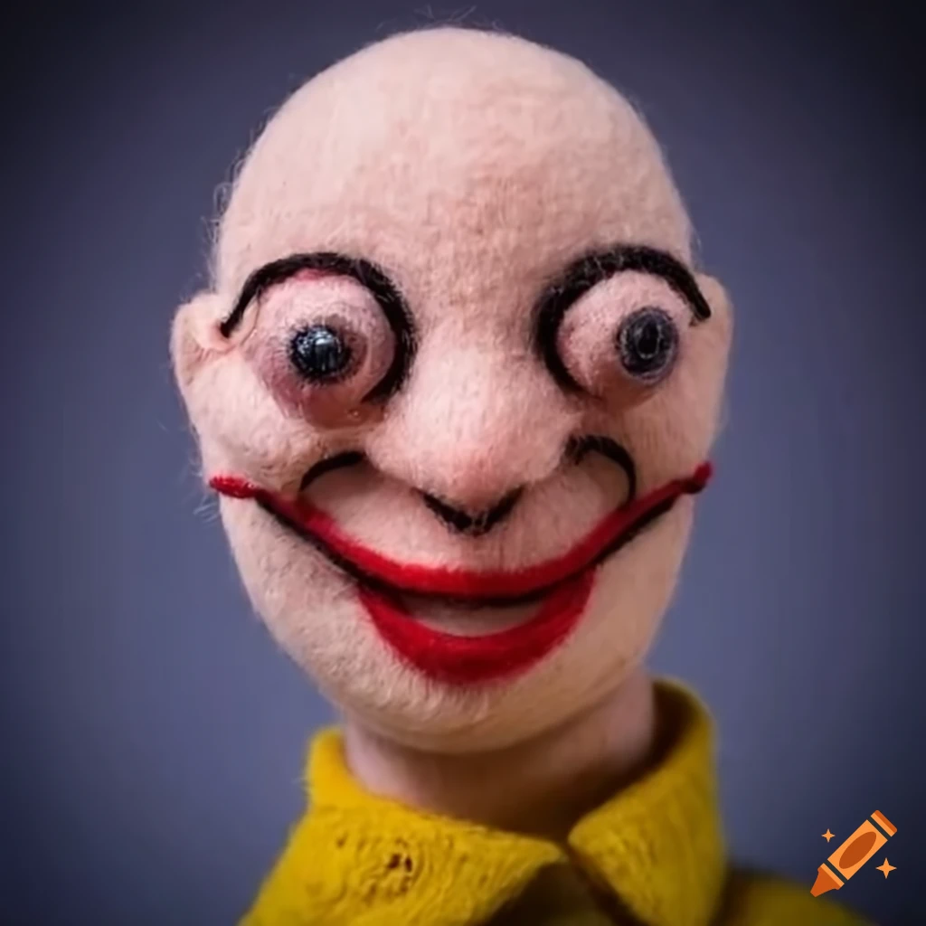 Woolen puppet evil character on Craiyon