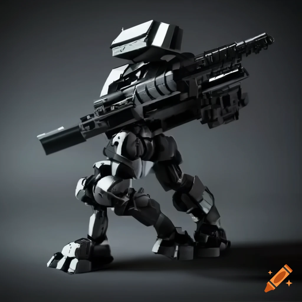 Lego robot mech with helicopter blades in an isometric room on Craiyon