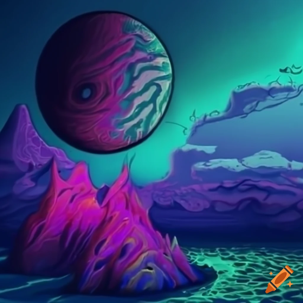 Trippy High Definition Environment On Craiyon