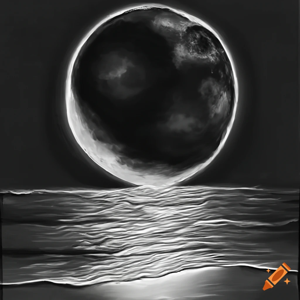 Penumbra ink moon on Craiyon