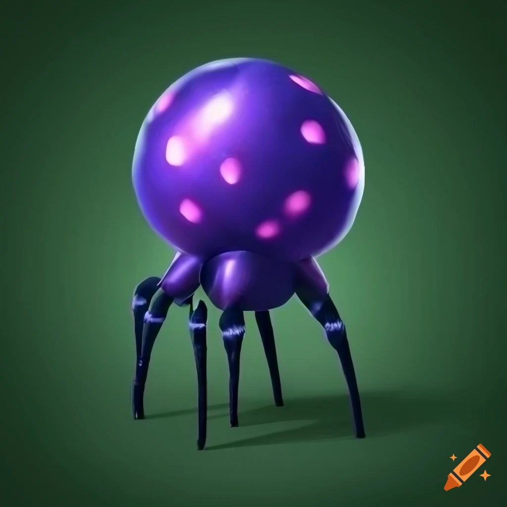 Stylized giant spider spitting poison on Craiyon