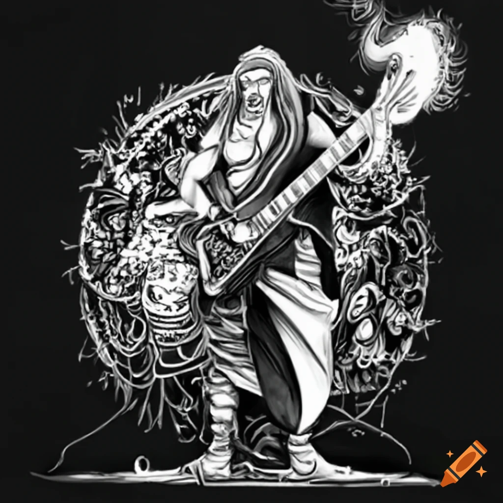 God of thunder and rock n roll on Craiyon