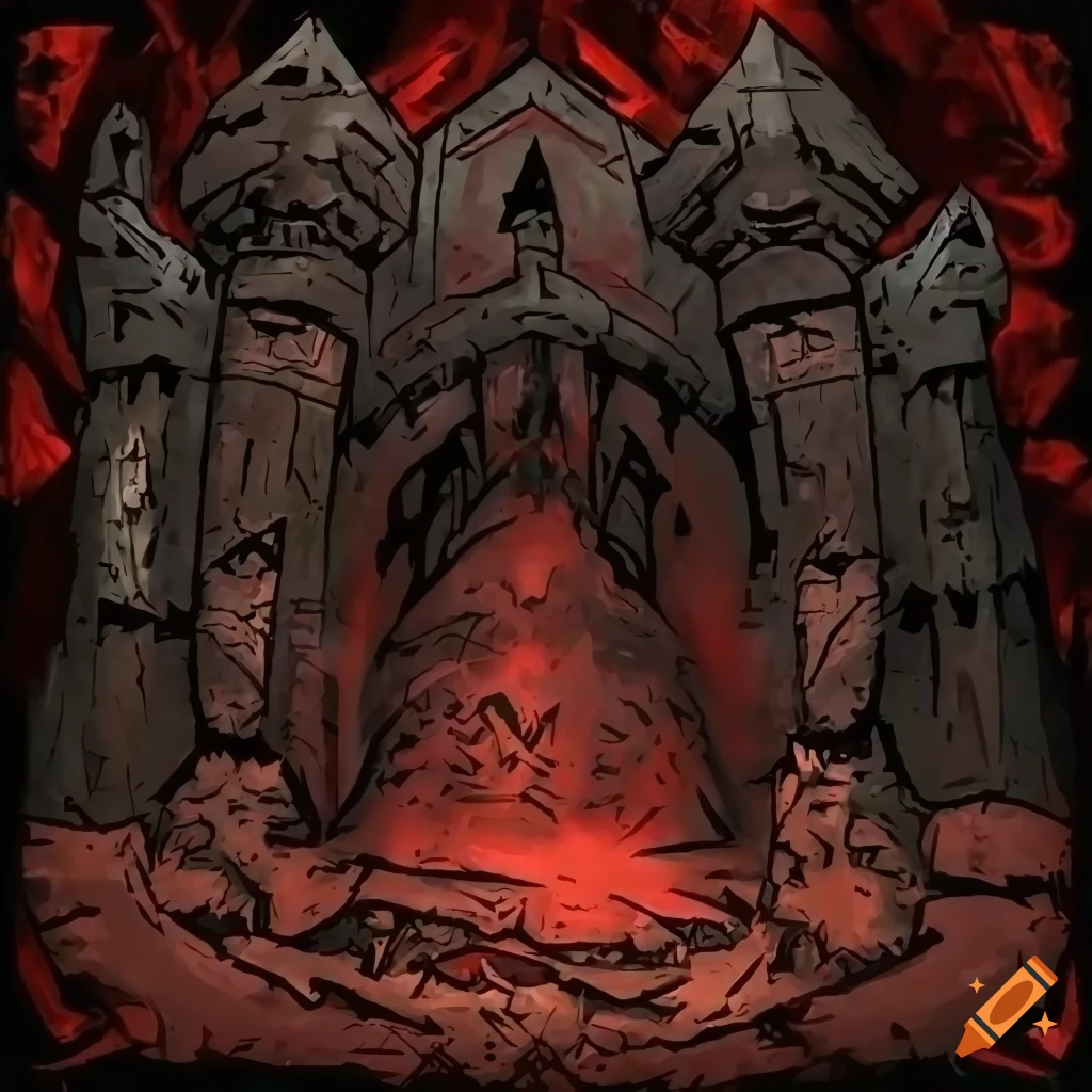 Detailed fantasy artwork in the style of darkest dungeon on Craiyon