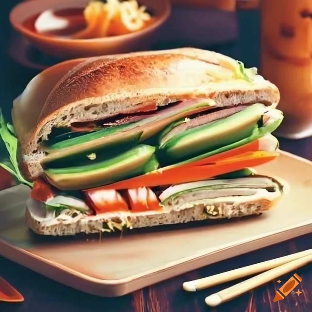 Delicious vietnamese sandwich