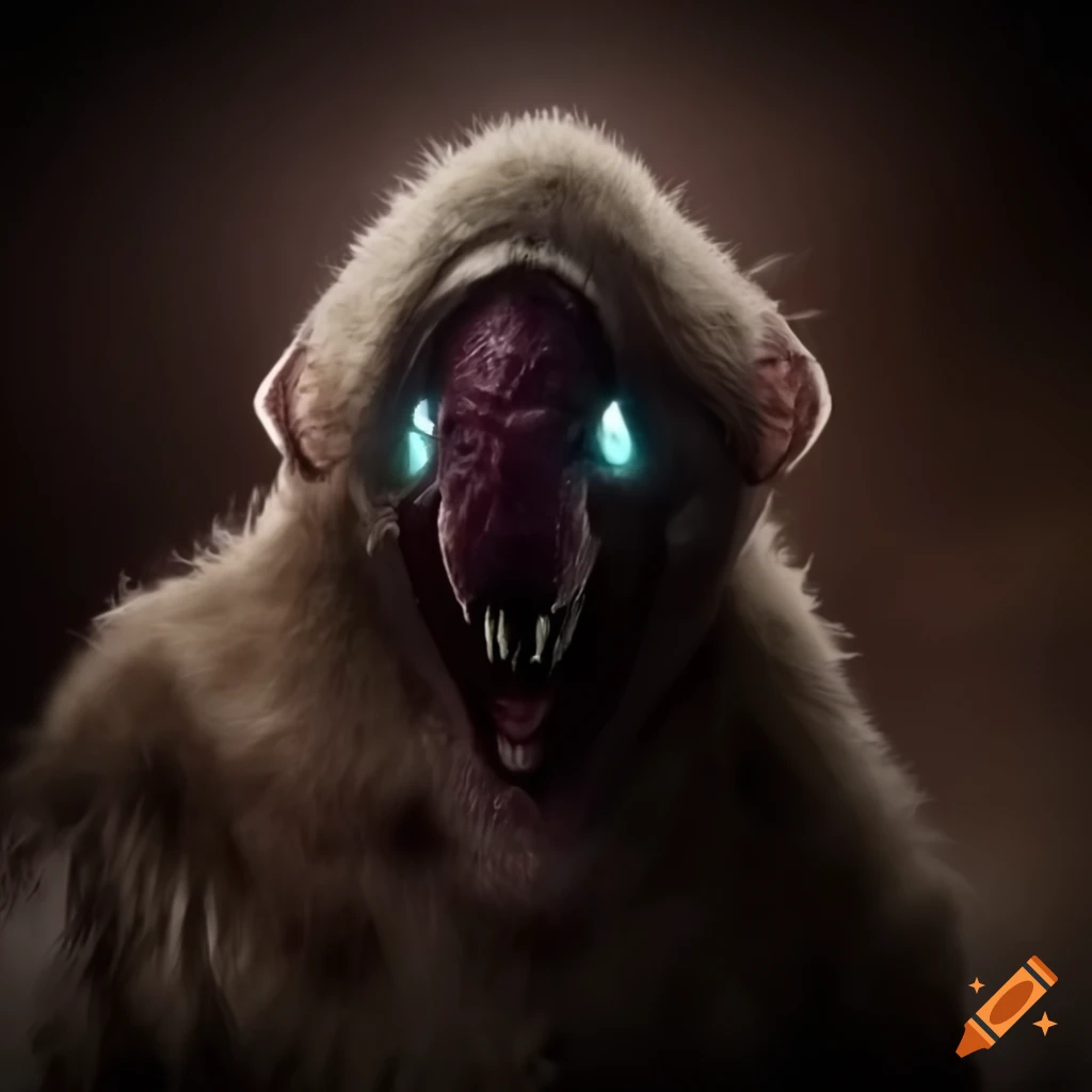Image of evil rat people in a fantasy setting on Craiyon