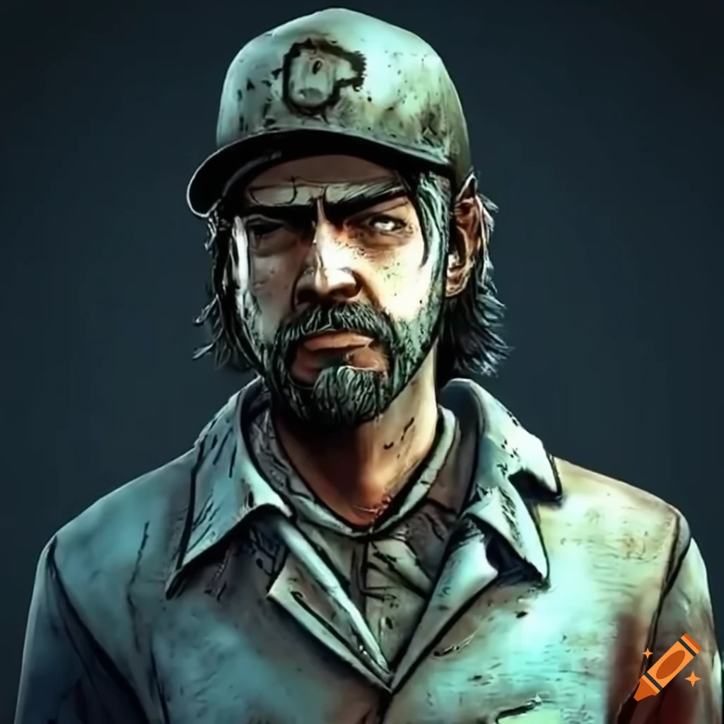 Mark hamill as survivor in the walking dead video game on Craiyon