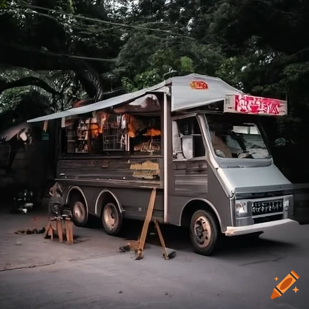 French toast food truck on Craiyon