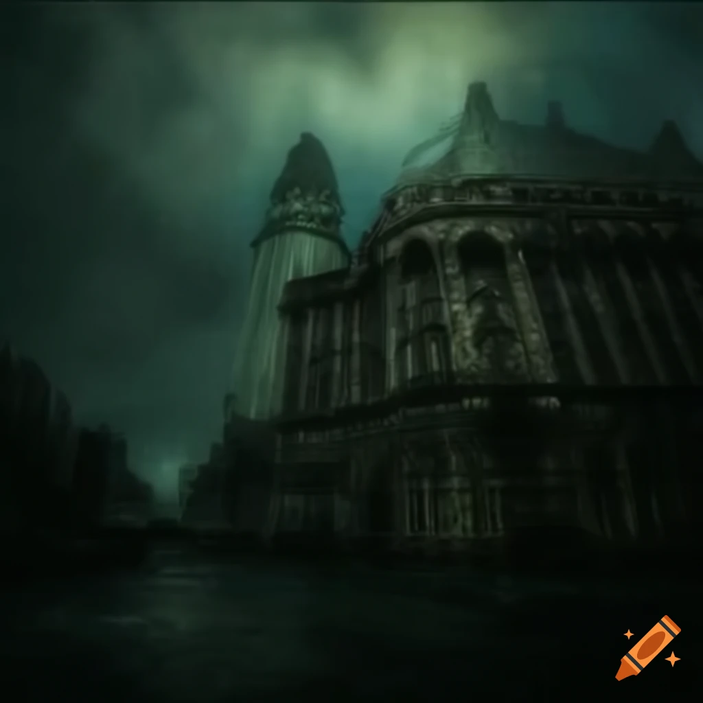 Artwork of cthulhu in a dreamy setting