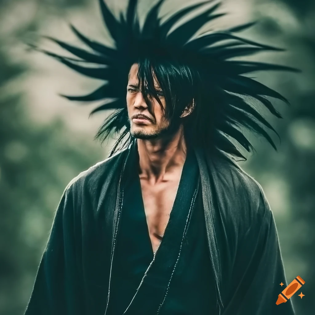 Portrait of Kenpachi from the Bleach series on Craiyon