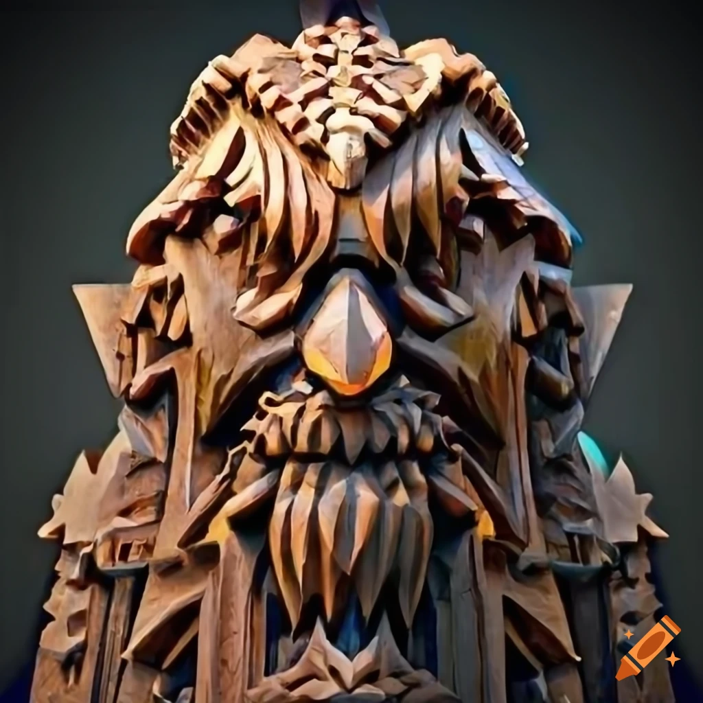 Detailed carving inspired by Zelda game on Craiyon