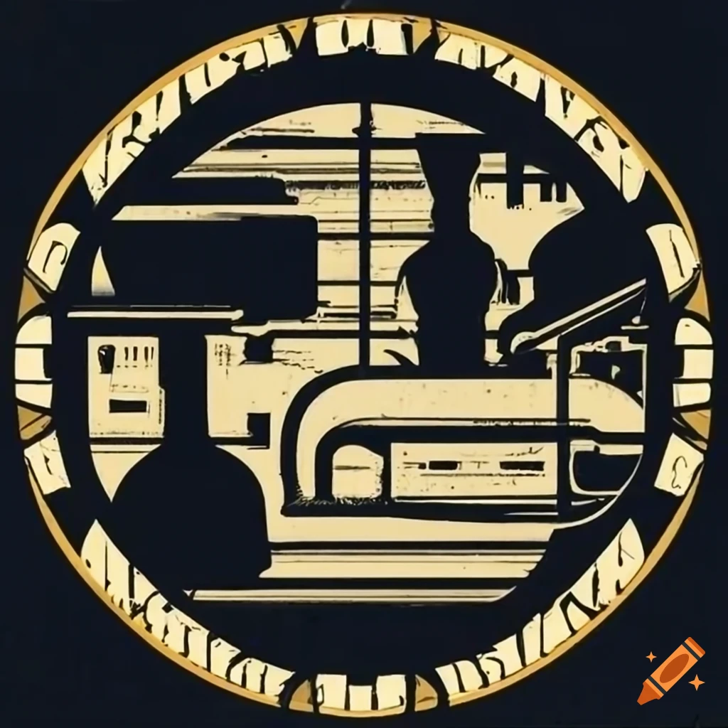 1800s retro subway logo design