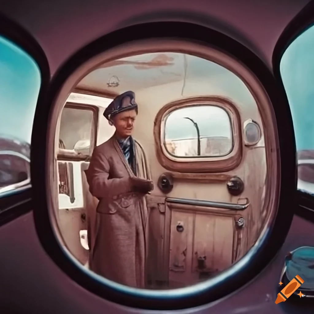 Photo of a doctor near a vintage ambulance car on Craiyon
