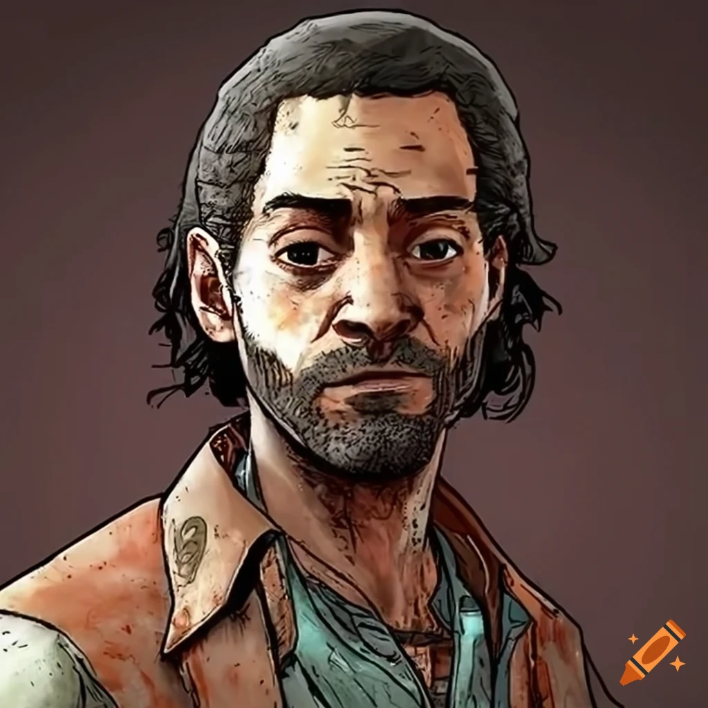 Shane madej in the walking dead video game on Craiyon