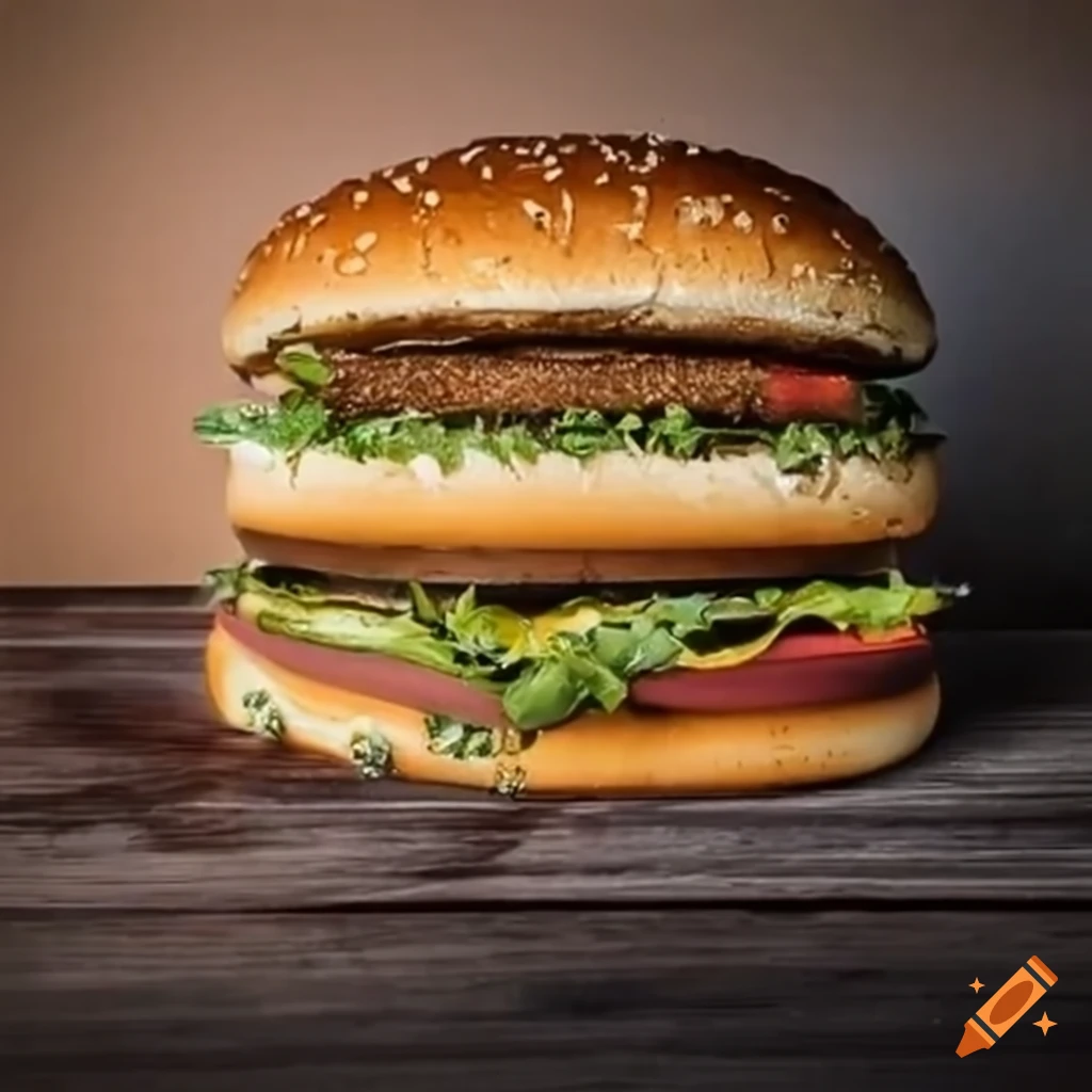 Delicious and mouthwatering big mac burger on Craiyon