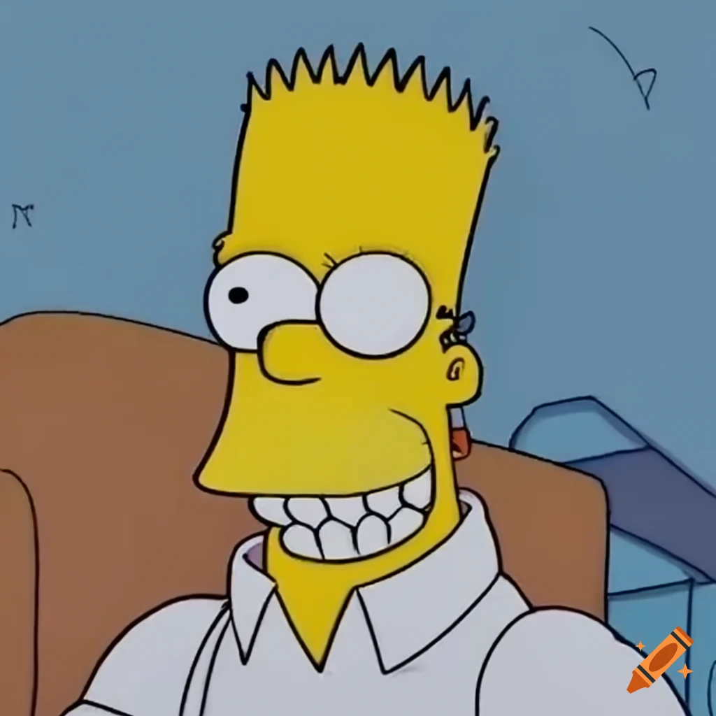 Image of the simpsons characters on Craiyon