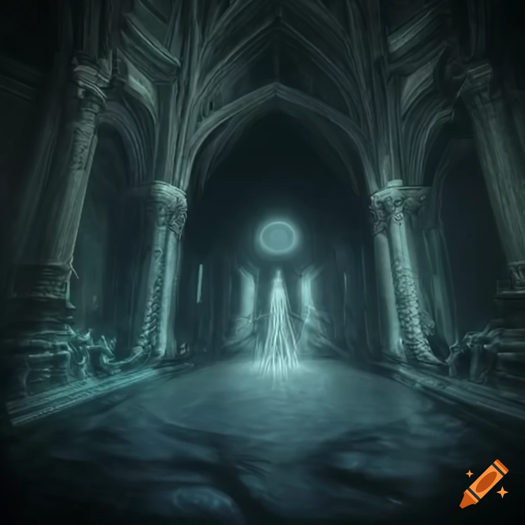 Artwork of Cthulhu in a dreamy setting on Craiyon